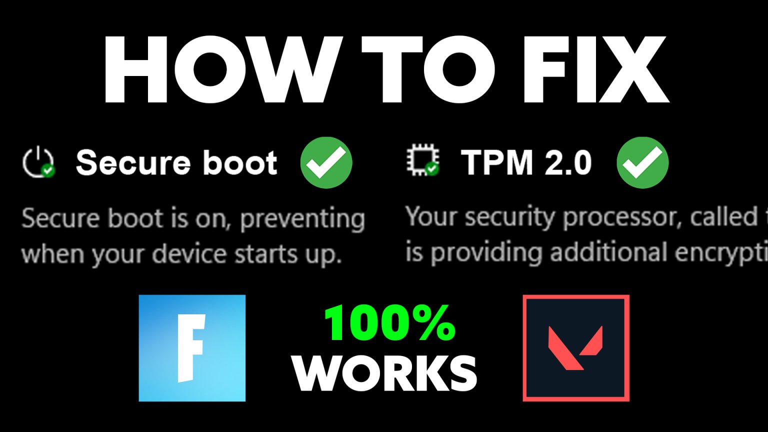 How To Fix Secure Boot & TPM 2.0 Error